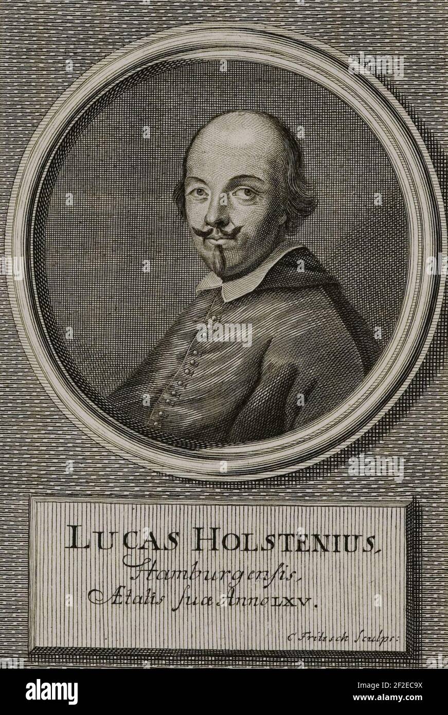Lucas Holstenius, Hamburgensis, Aetatis suae Anno LXV (1661 Stock Photo ...