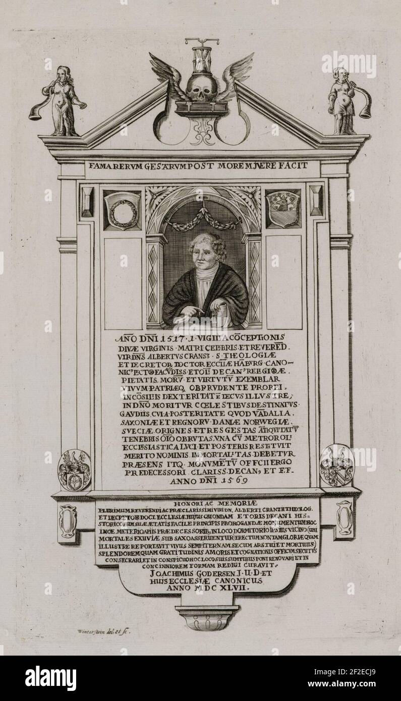 Bildnis von Albert Crantz Stock Photo - Alamy