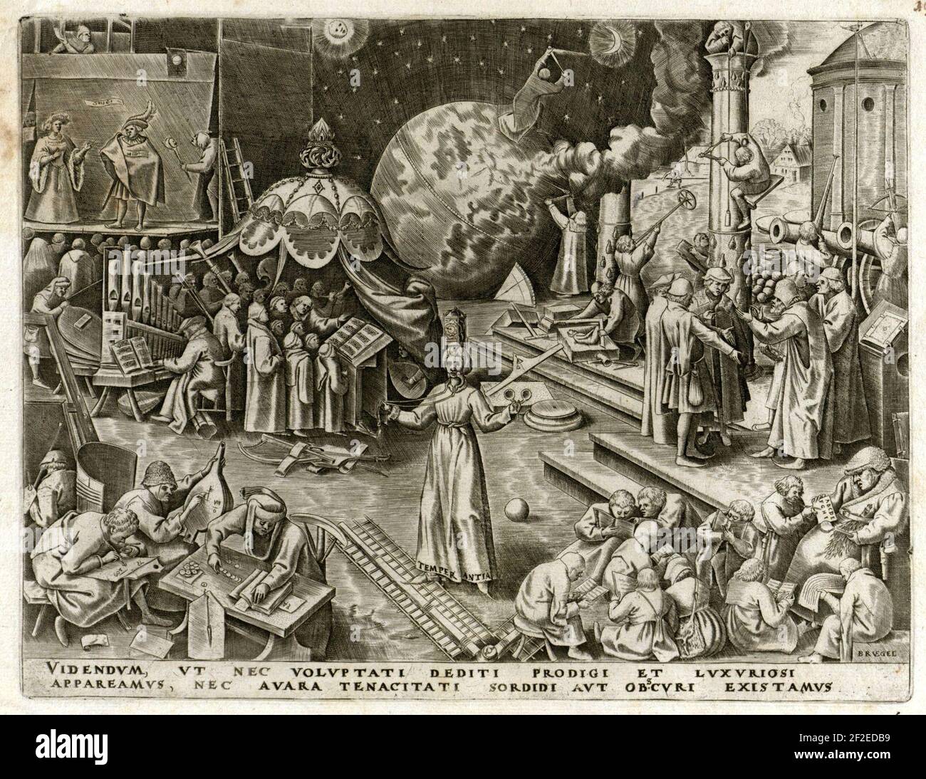 Temperantia (Die sieben Tugenden) (1559 Stock Photo - Alamy