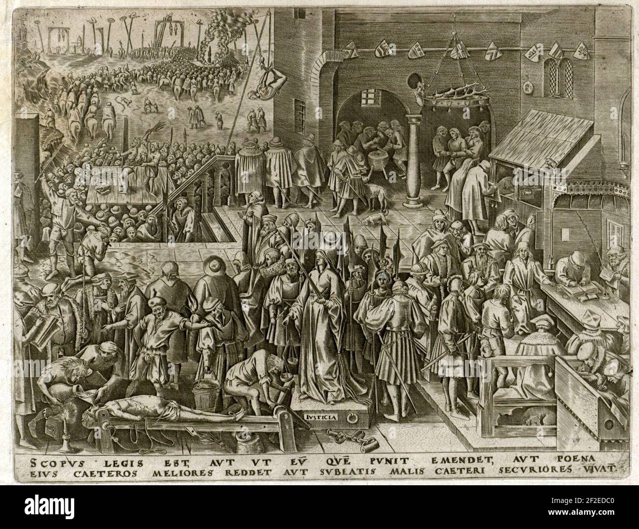 Iusticia (Die sieben Tugenden) (1559 Stock Photo - Alamy