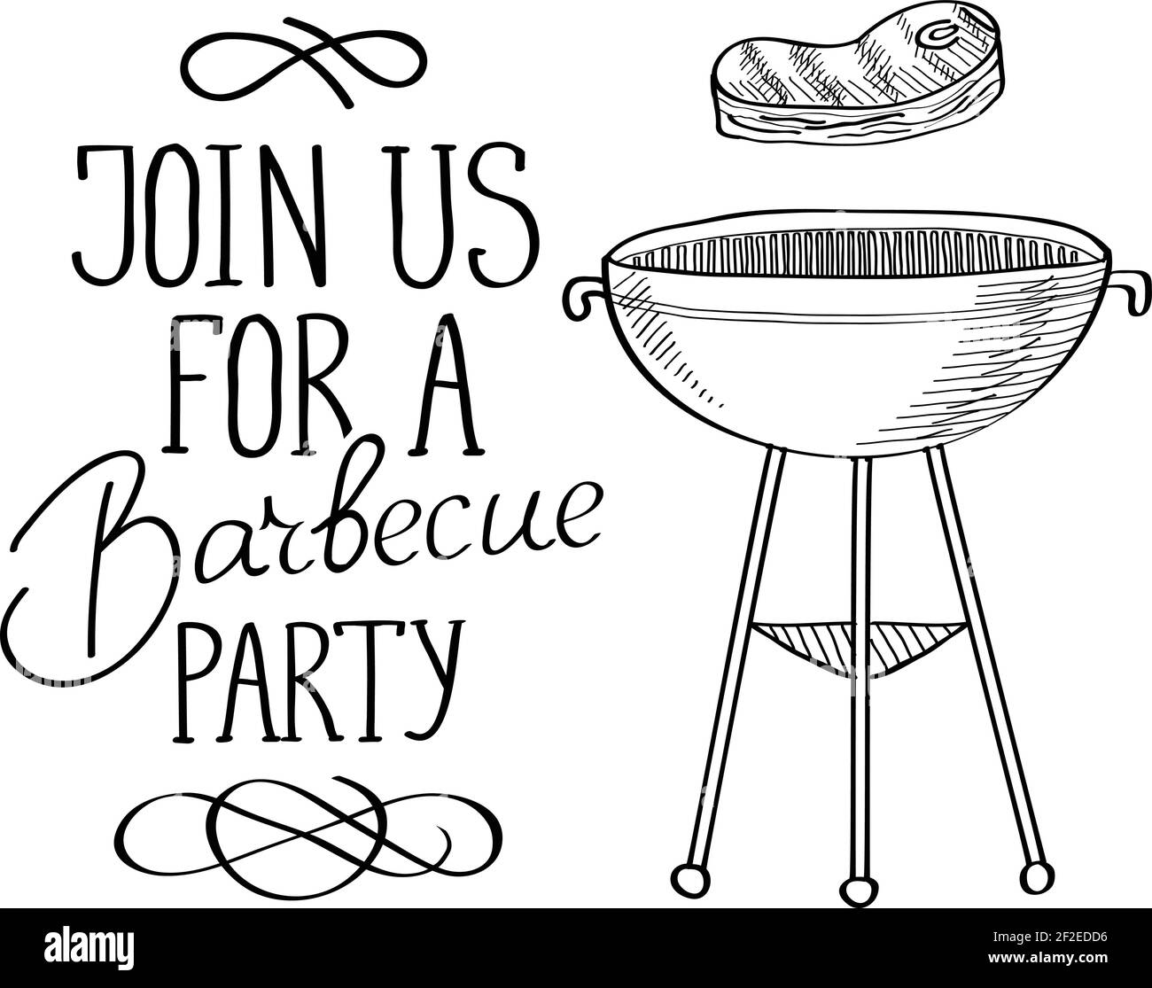 Typography monochrome design concept with calligraphic stylish ...