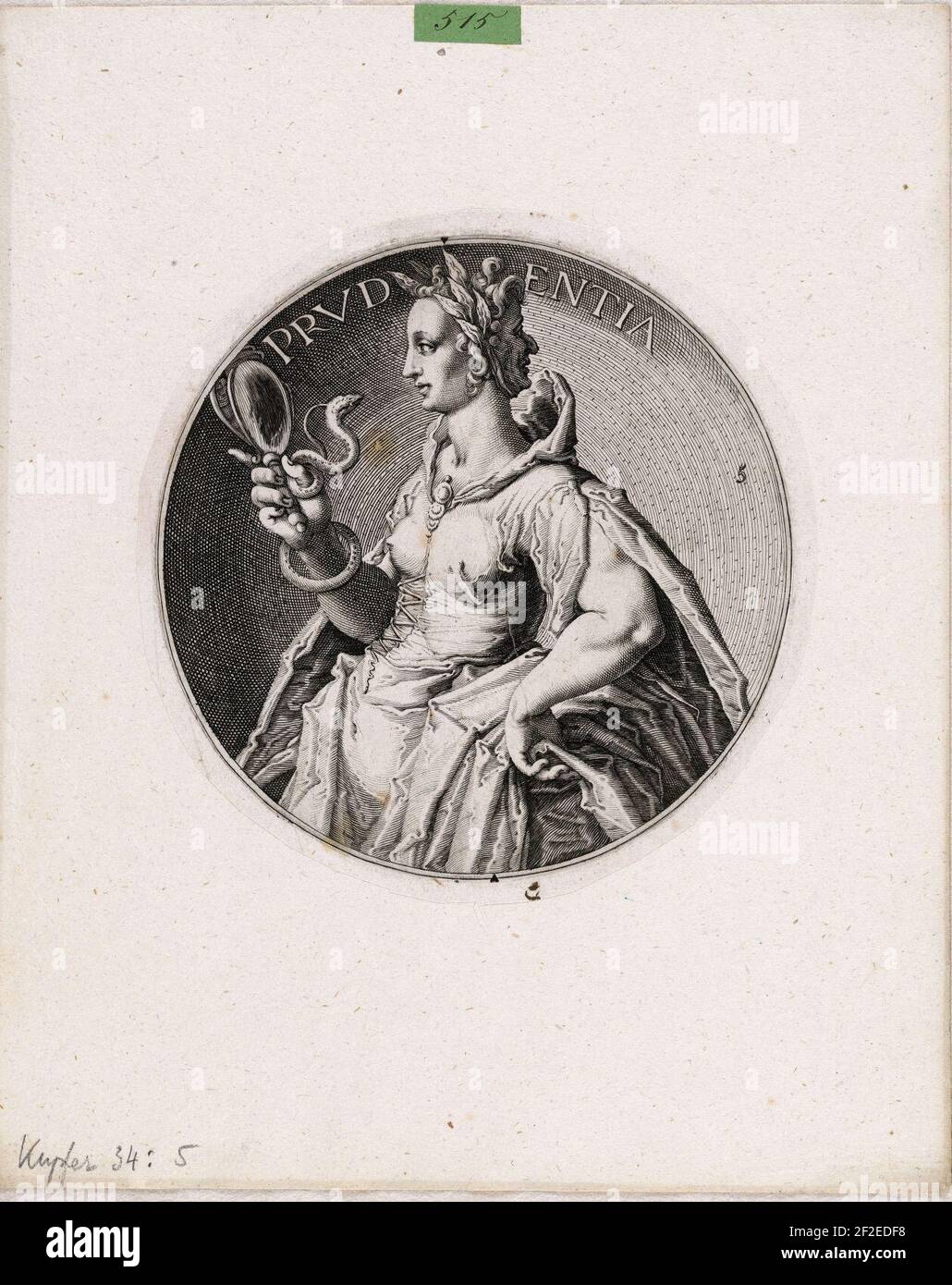 Prudentia (Die sieben Tugenden) (1587 Stock Photo - Alamy