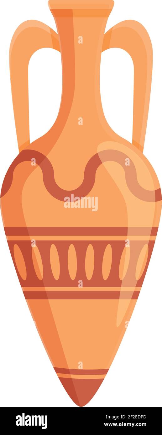 Amphora pot icon. Cartoon of amphora pot vector icon for web design ...
