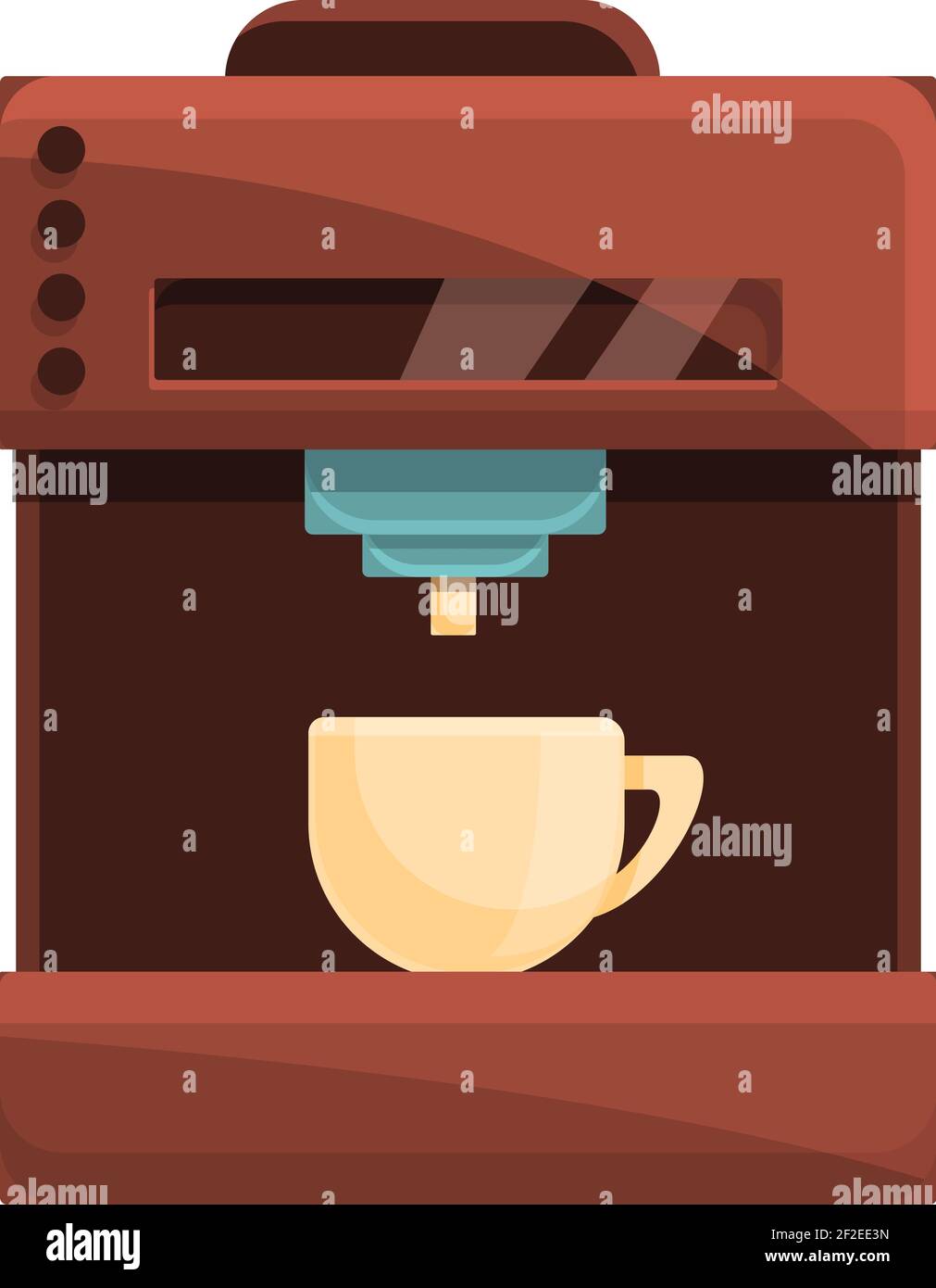 Coffee machine icon. Cartoon of coffee machine vector icon for web ...