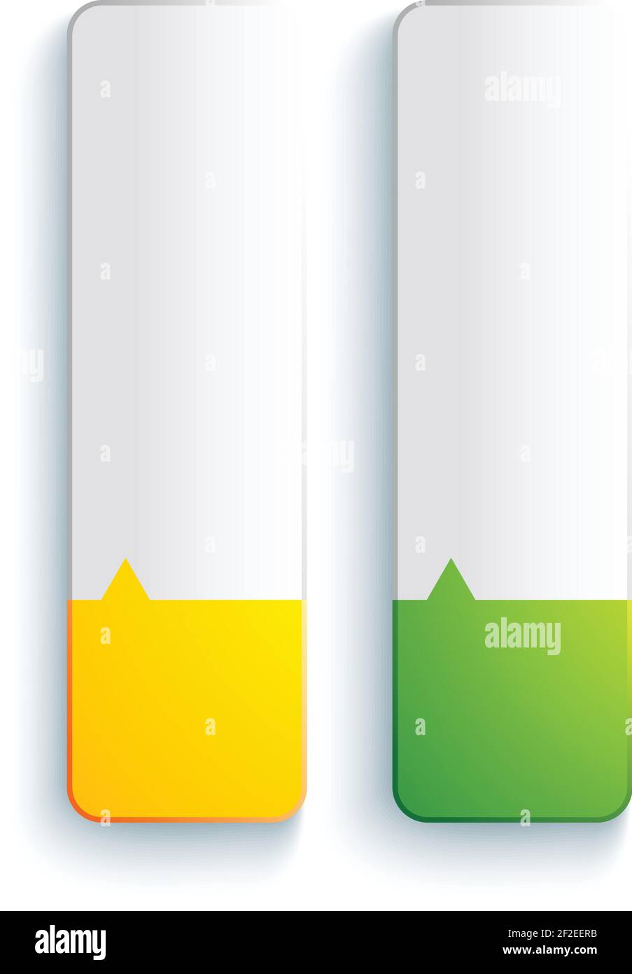 Abstract web rectangular elements concept with blank vertical banners ...