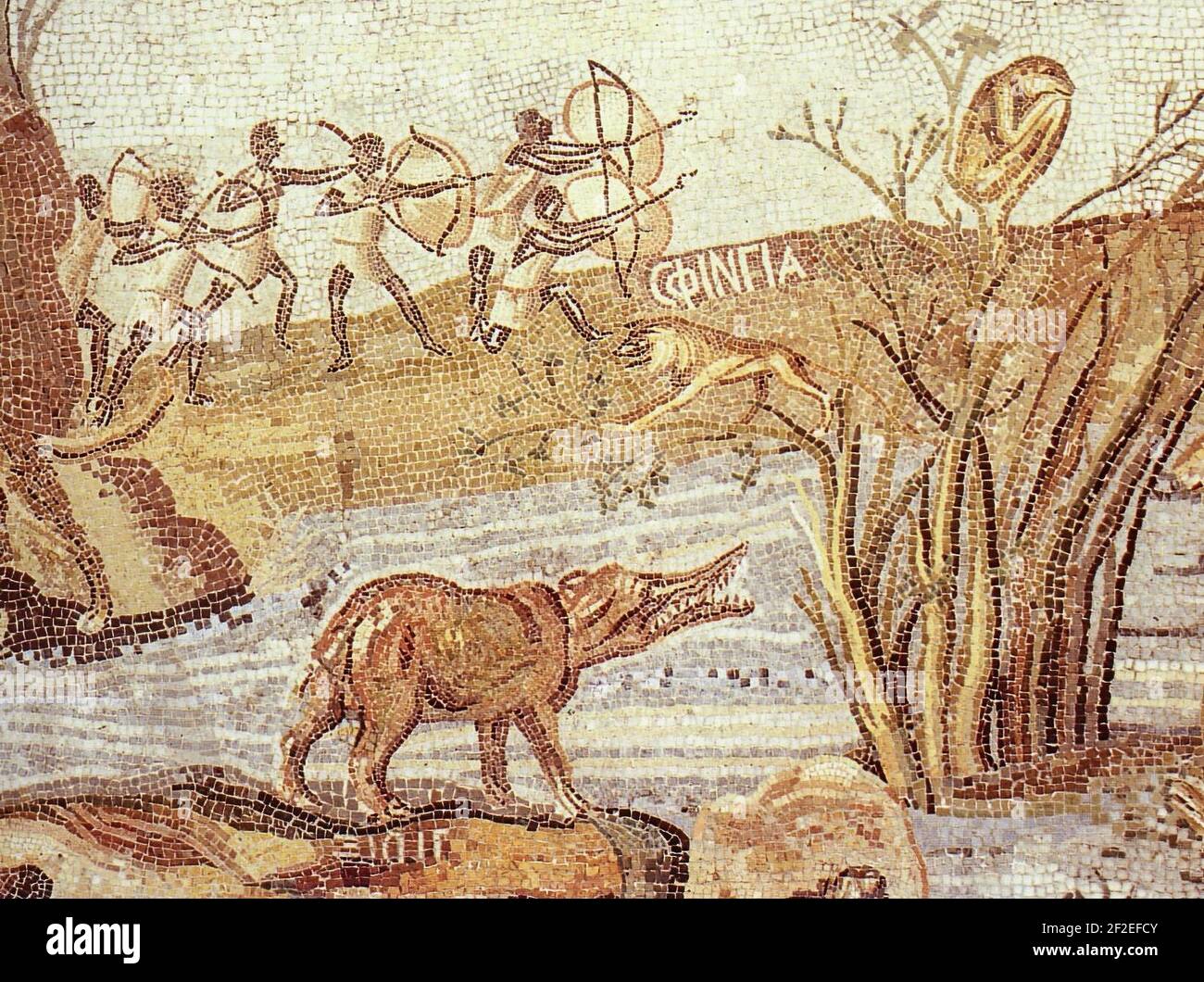Praeneste - Nile Mosaic - Section 2 - Detail Stock Photo - Alamy