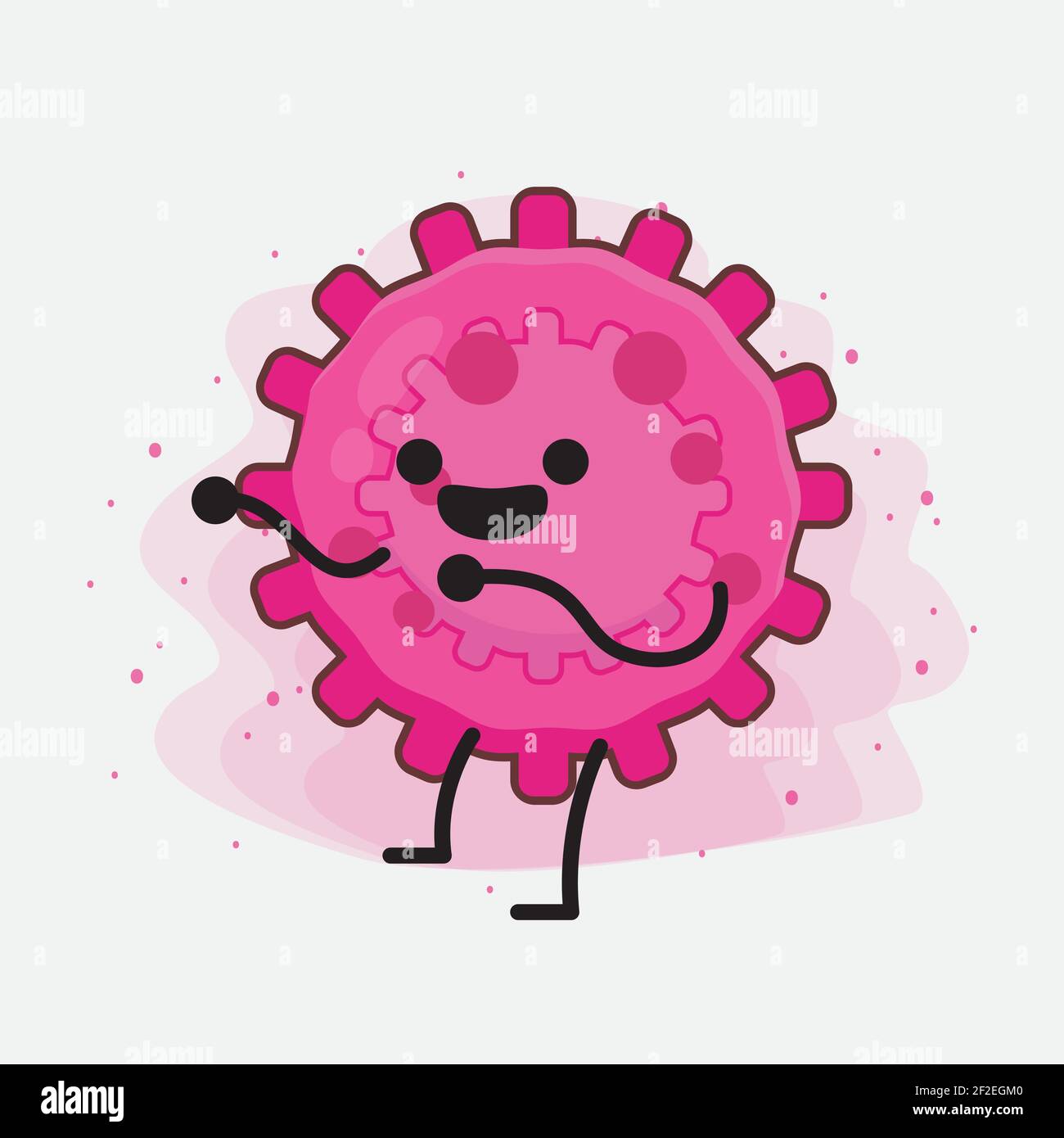 Pink virus Stock Vector Images - Alamy