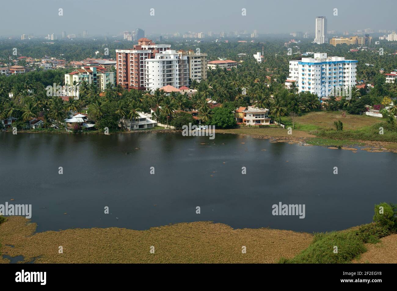 General view of the city, Cochin (kochi), Kerala, South India Stock ...