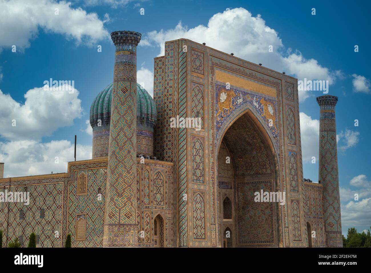 The Registan was the heart of the ancient city of Samarkand of the ...