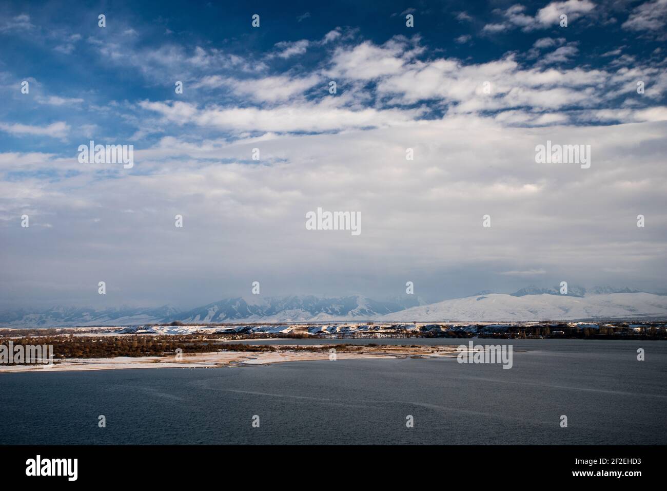 Winter Kayaking on Issyk Kol Lake in Kyrgyzstan Stock Photo - Alamy