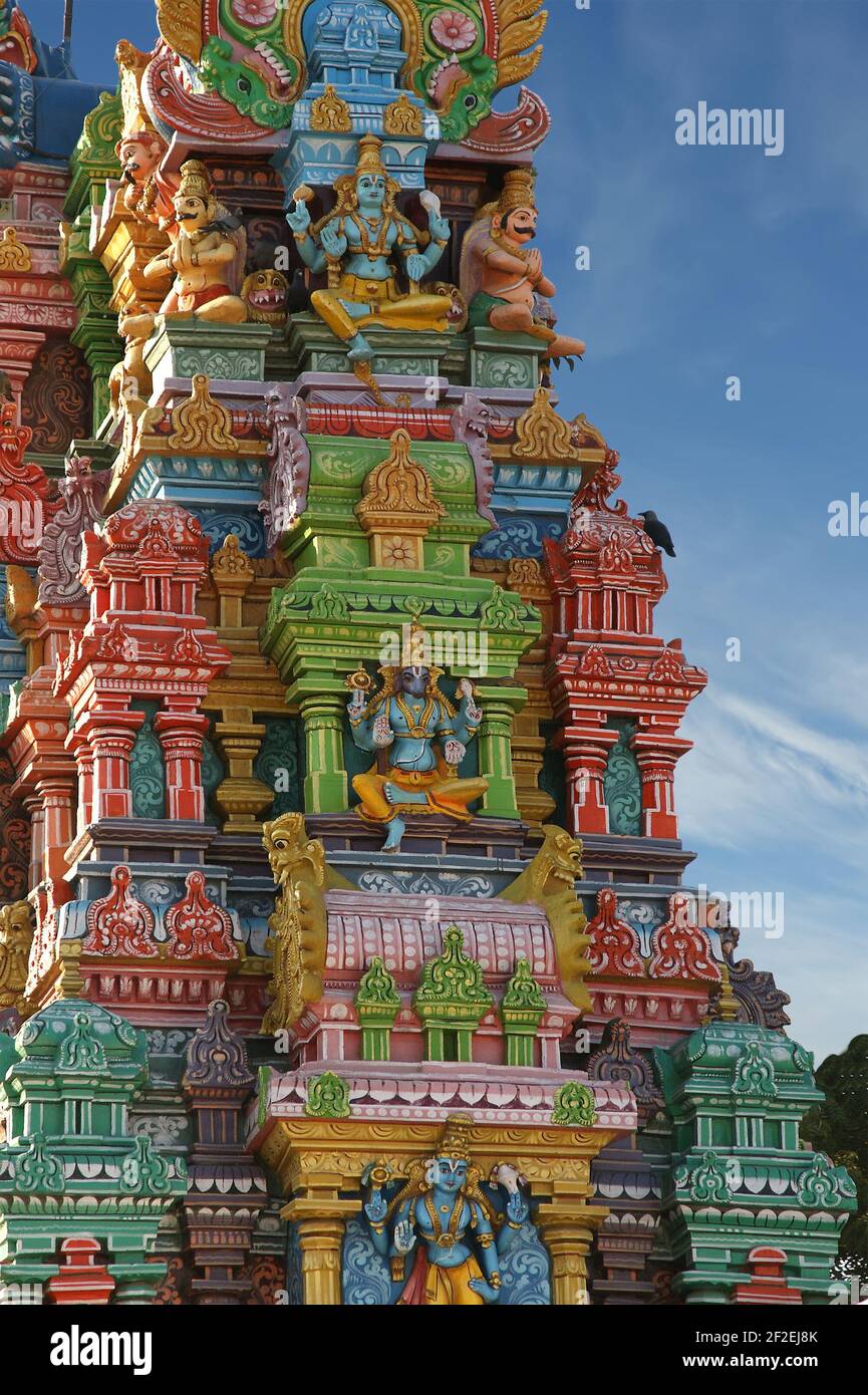 Traditional Hindu temple, South India, Kerala Stock Photo - Alamy