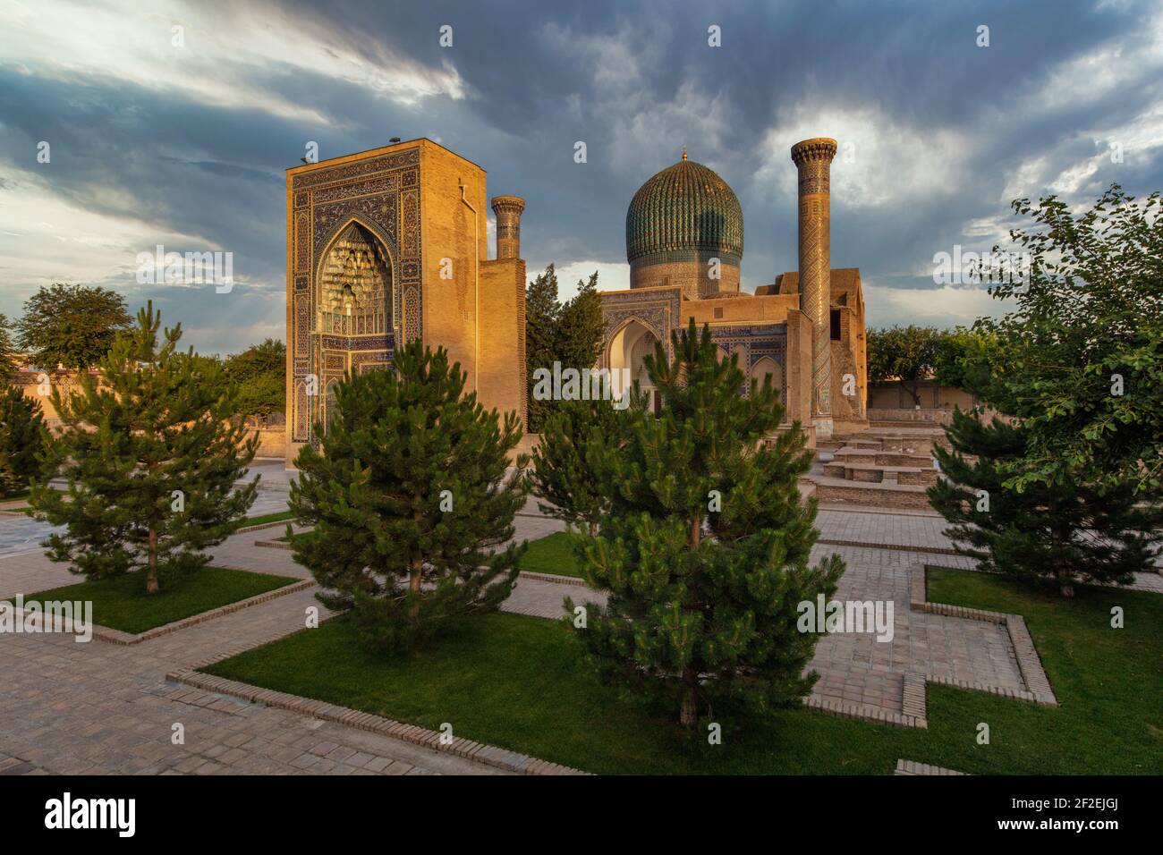 Gur-e Amir С complex, Samarkand, Uzbekistan Stock Photo - Alamy