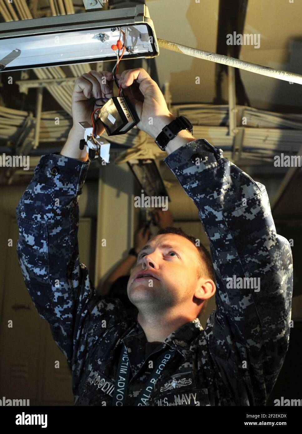 Pre-commissioning Unit Gerald R. Ford (CVN 78) Sailors renovate ...