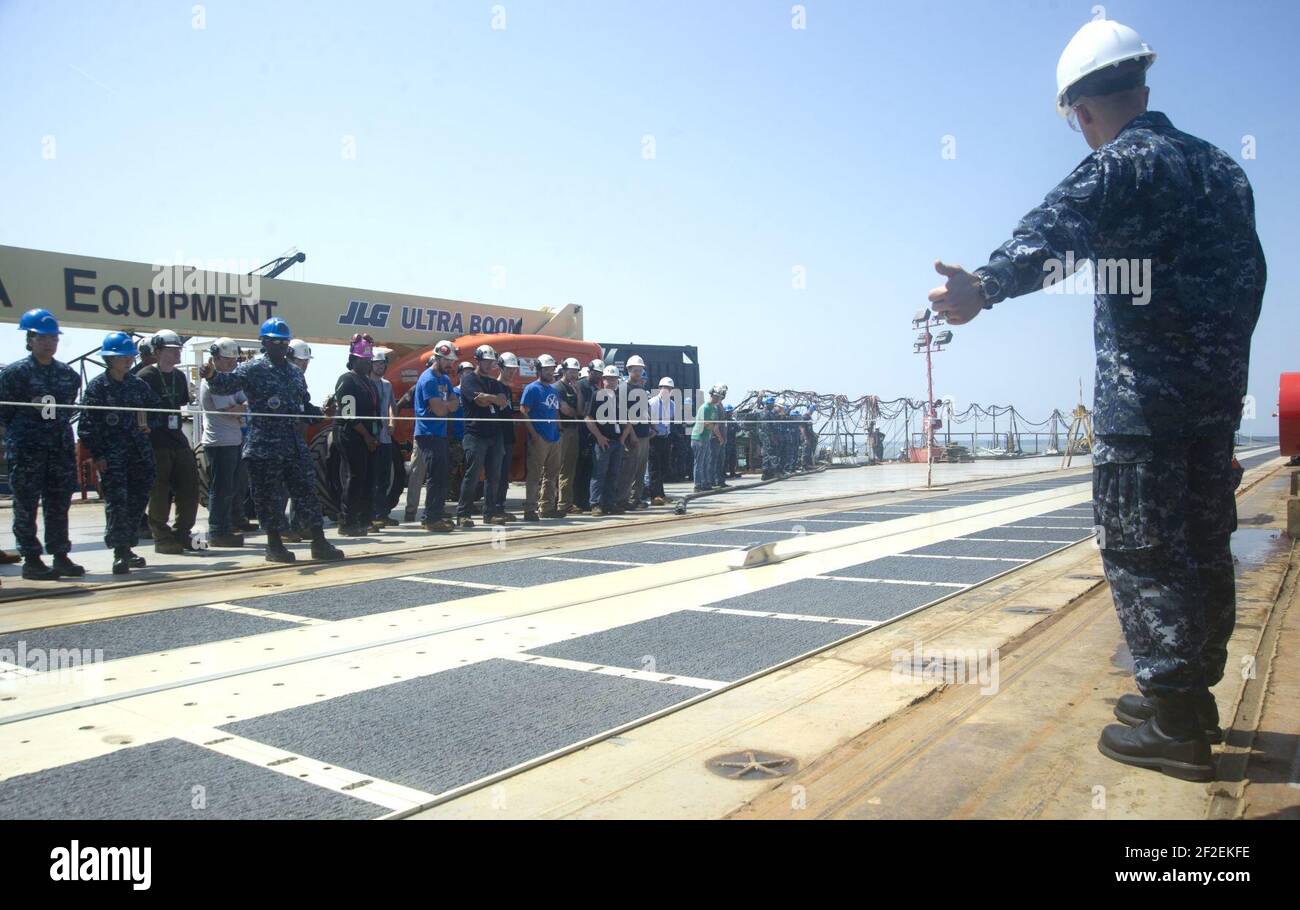 Pre-commissioning Unit Gerald R. Ford (CVN 78) Sailors Test EMALS ...
