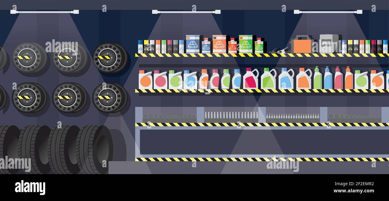 Garage spare parts Stock Vector Images - Alamy