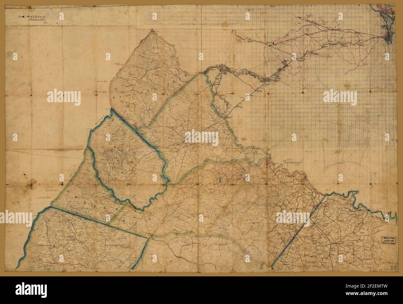 Preliminary map of northeastern Virginia, south of the Rappahannock ...