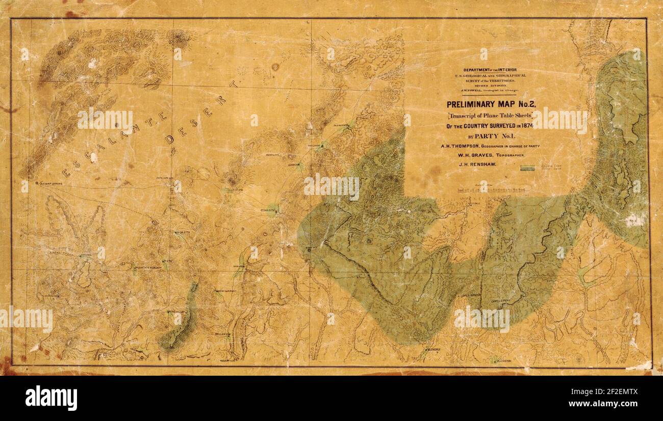 Preliminary map no. 2, (transcript of plane table sheets) of the ...