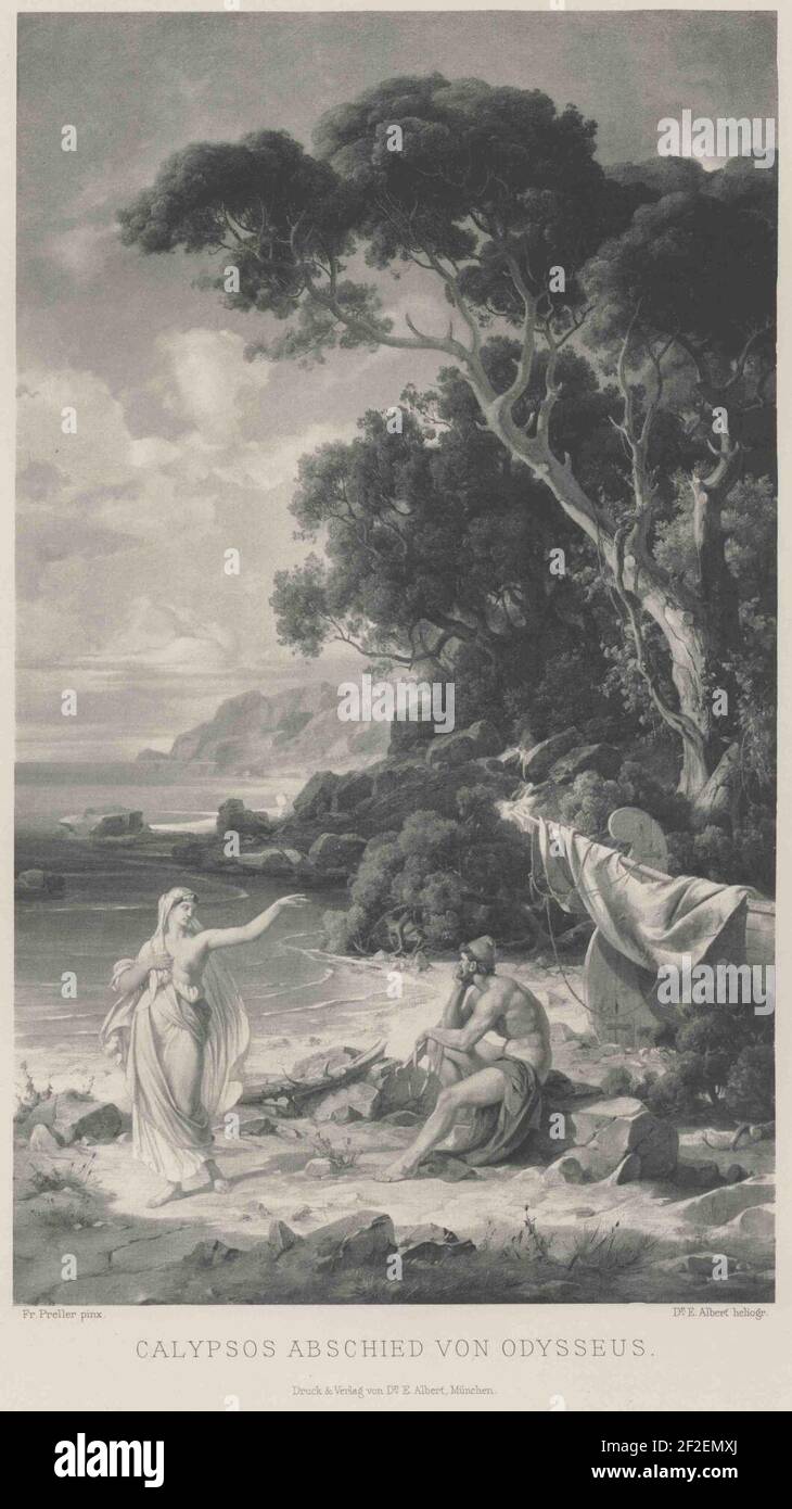 Preller Calypsos Abschied von Odysseus Stock Photo - Alamy