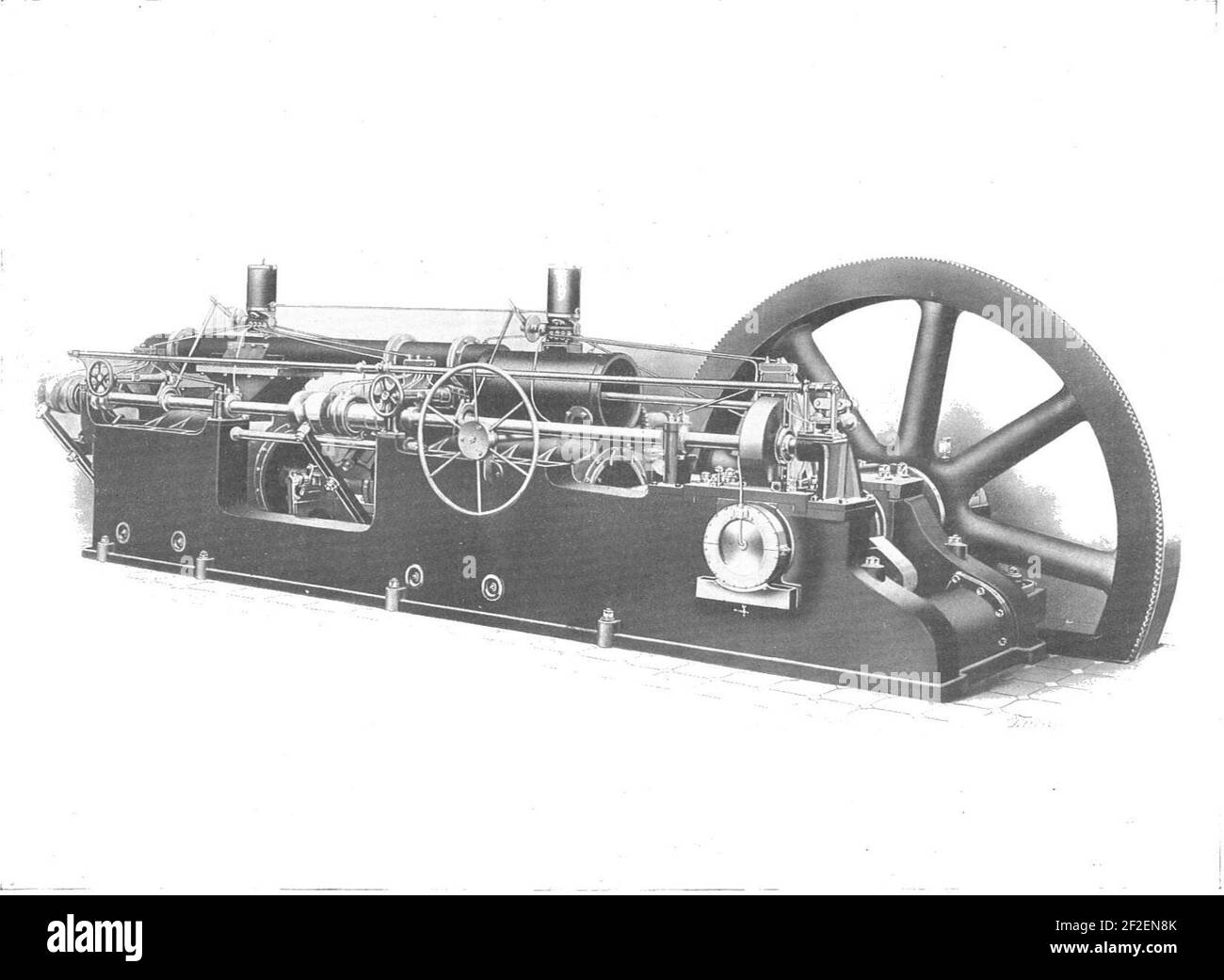 Premier tandem scavenging high-power gas engine (Rankin Kennedy, Modern ...
