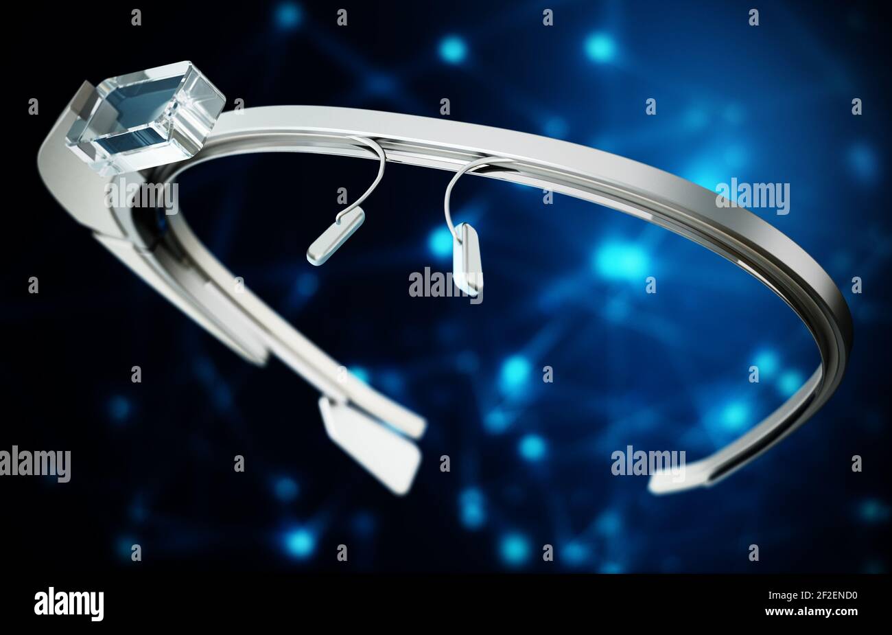 Generic wearable augmented reality smart glasses. 3D illustration Stock ...