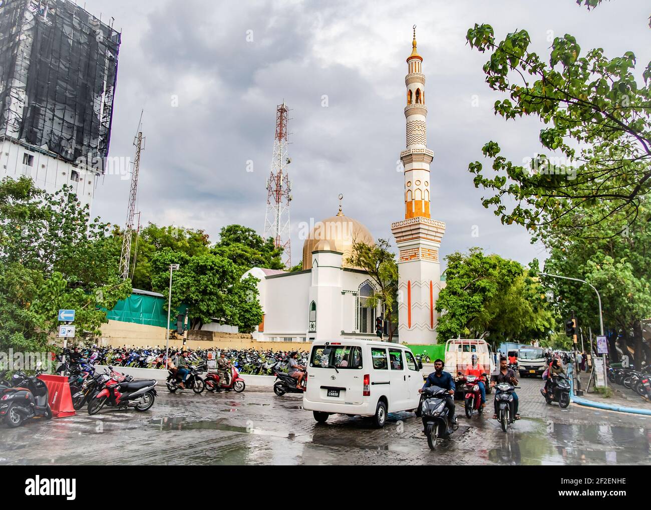 Maldives male mosque minaret hi-res stock photography and images - Alamy
