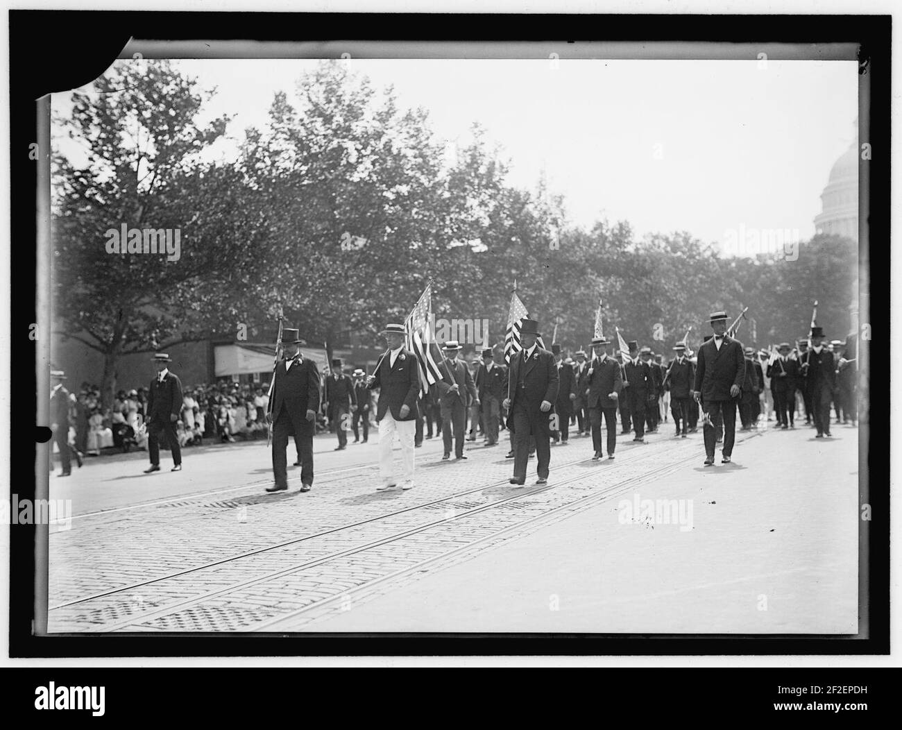 PREPAREDNESS PARADE. PRESIDENT WILSON, WILLIAM F. GUDE, AND RANDOLPH ...