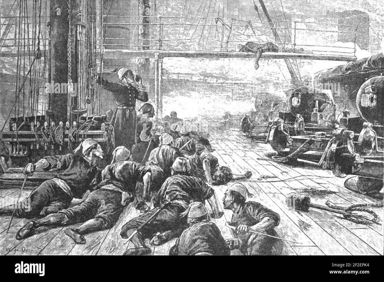 Preparing to ram in the turco-Russian war Stock Photo - Alamy
