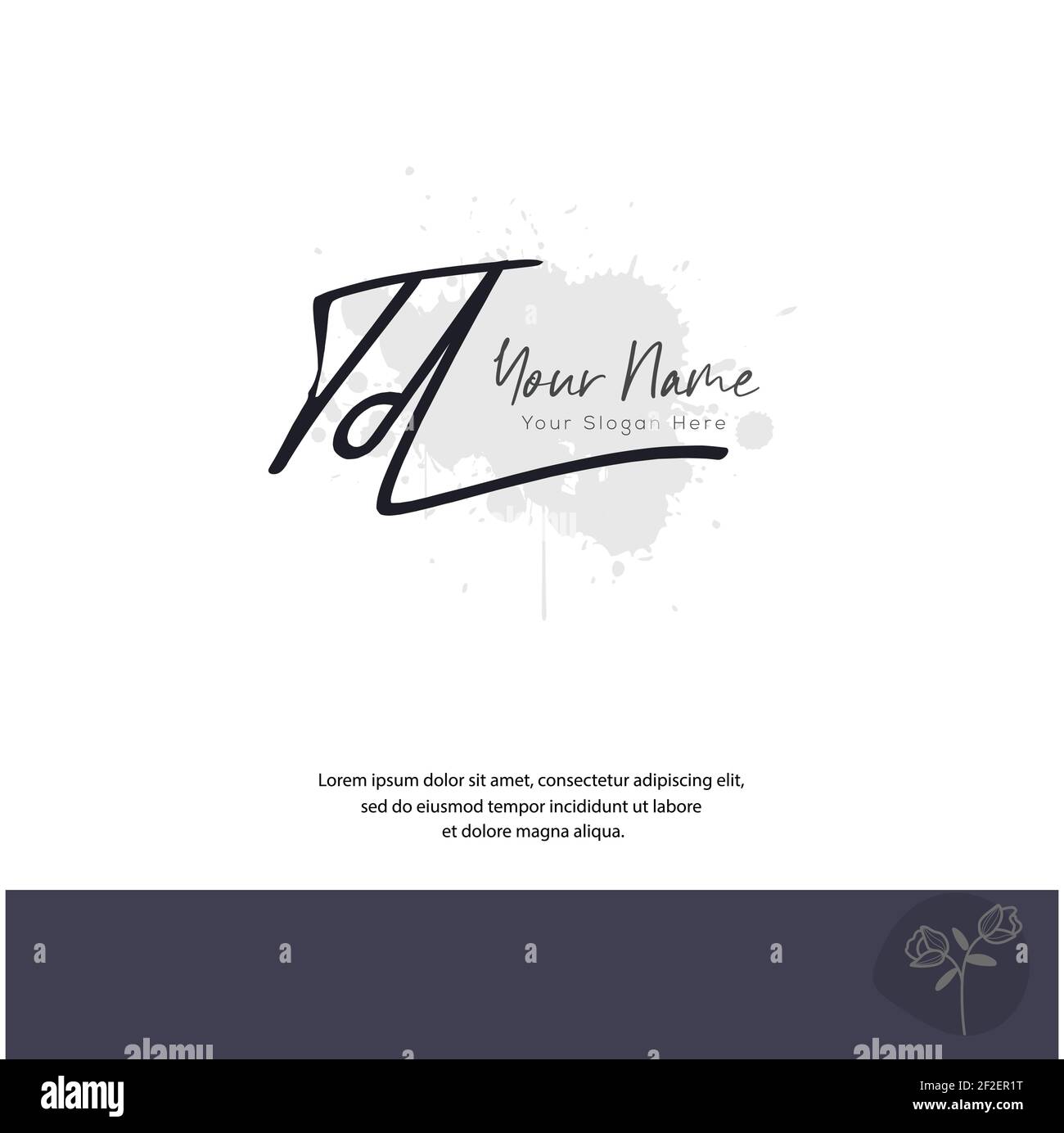 T D TD Initial letter handwriting and signature logo. Beauty vector ...
