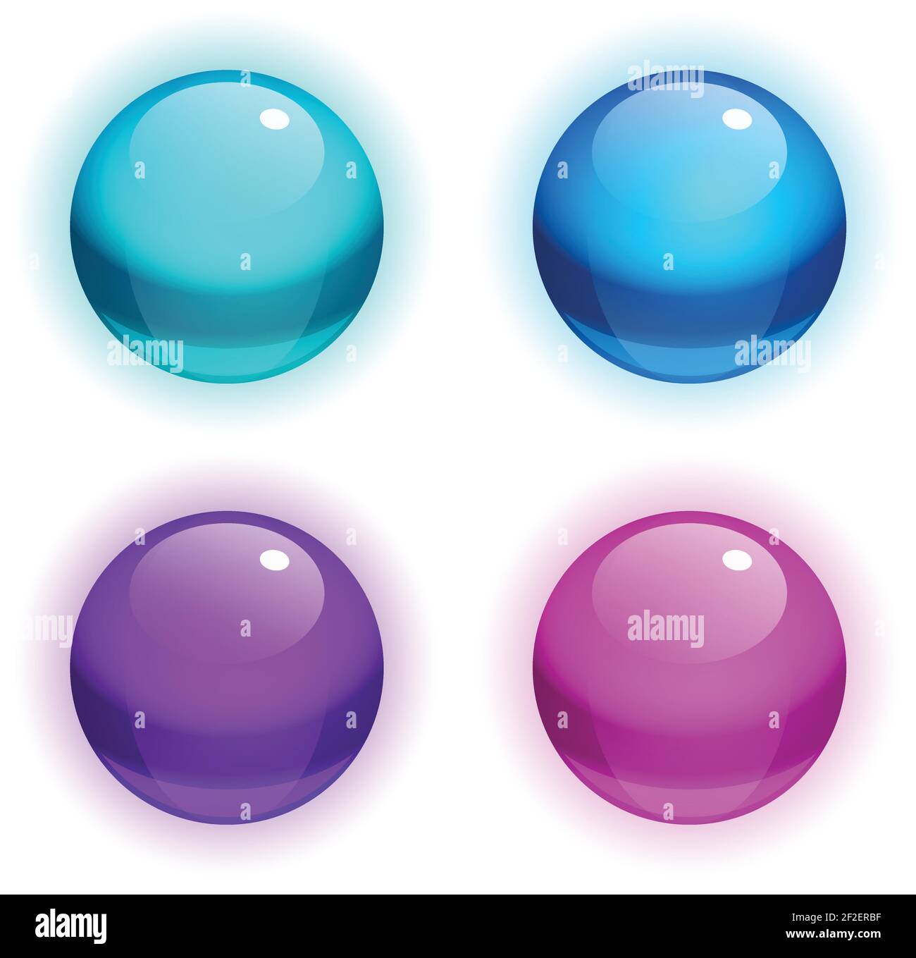 Set of vector Realistic Bubbles Vector Illustration Stock Vector Image ...