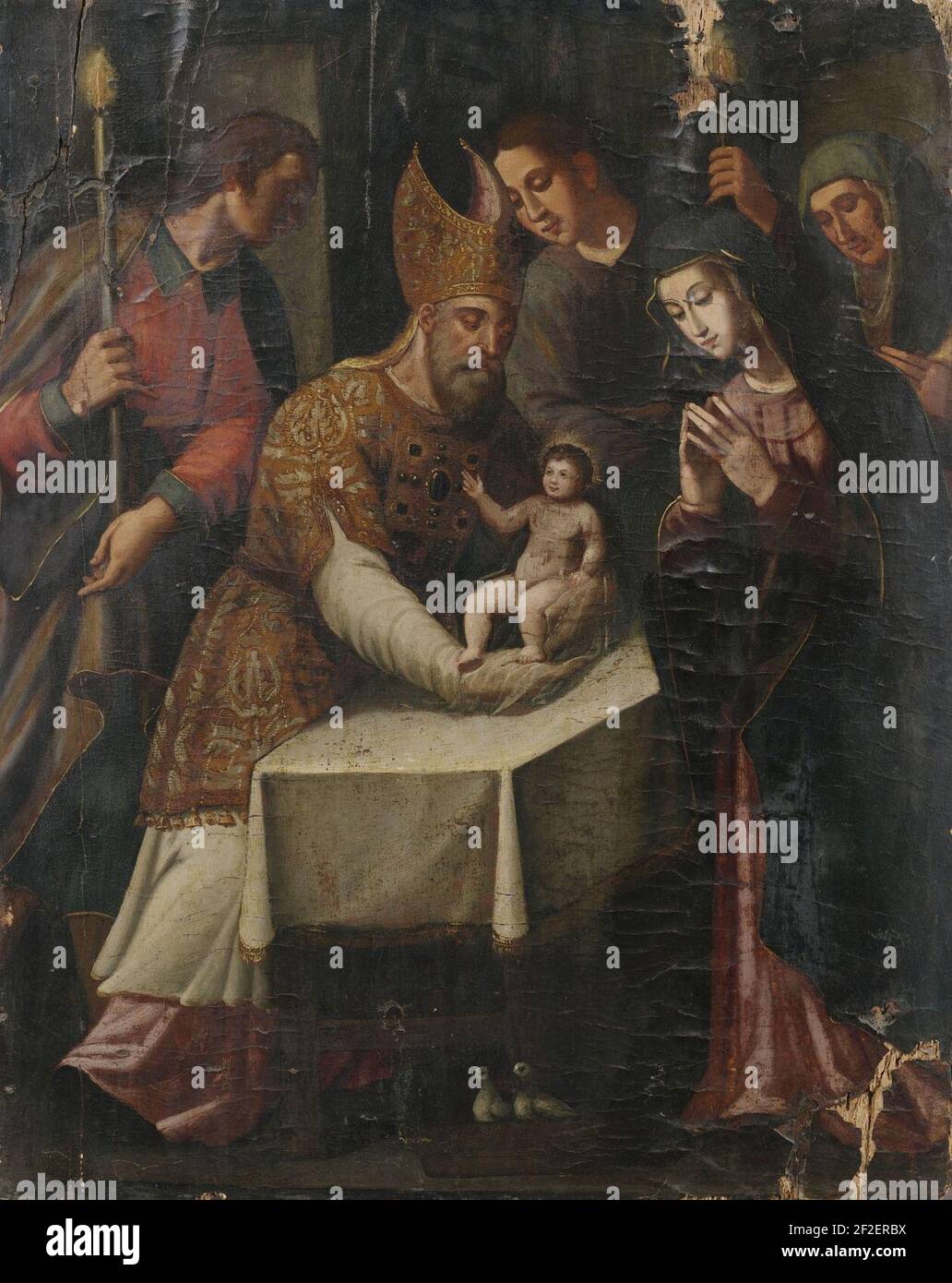 Presentation of Jesus at the Temple Italian 17th century Stock Photo ...
