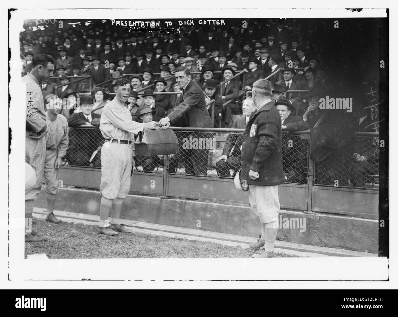 Presentation to Dick Cotter Stock Photo - Alamy