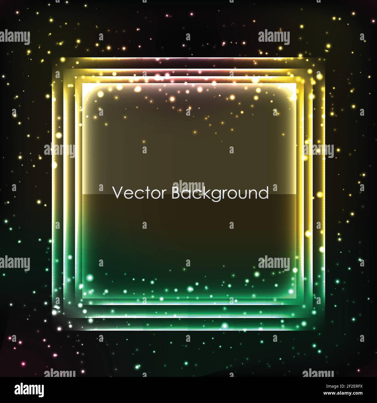 Abstract background for design with shiny frame on dark backdrop vector ...