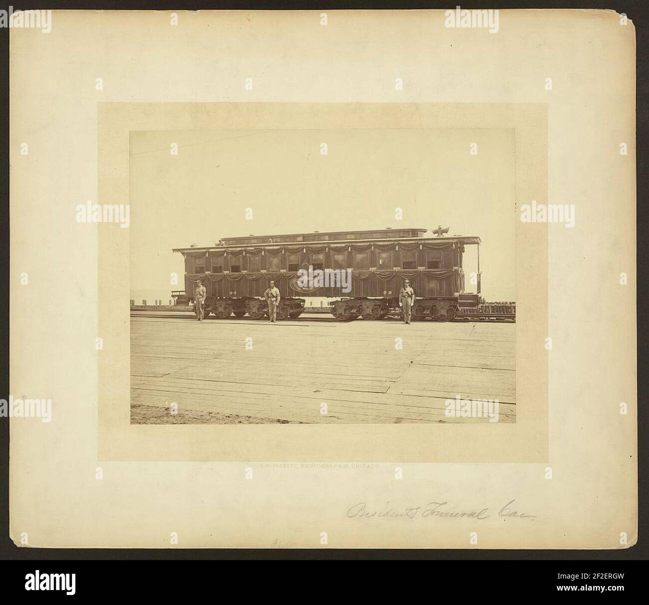 President Abraham Lincoln's railroad funeral car) - S.M. Fassett ...