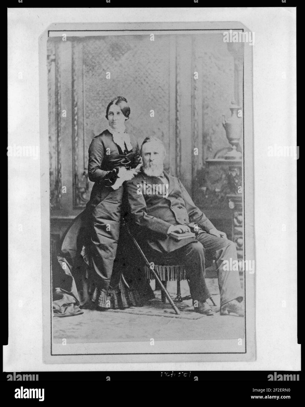 President and Mrs. Rutherford B. Hayes (Lucy Webb Hayes), full-length ...