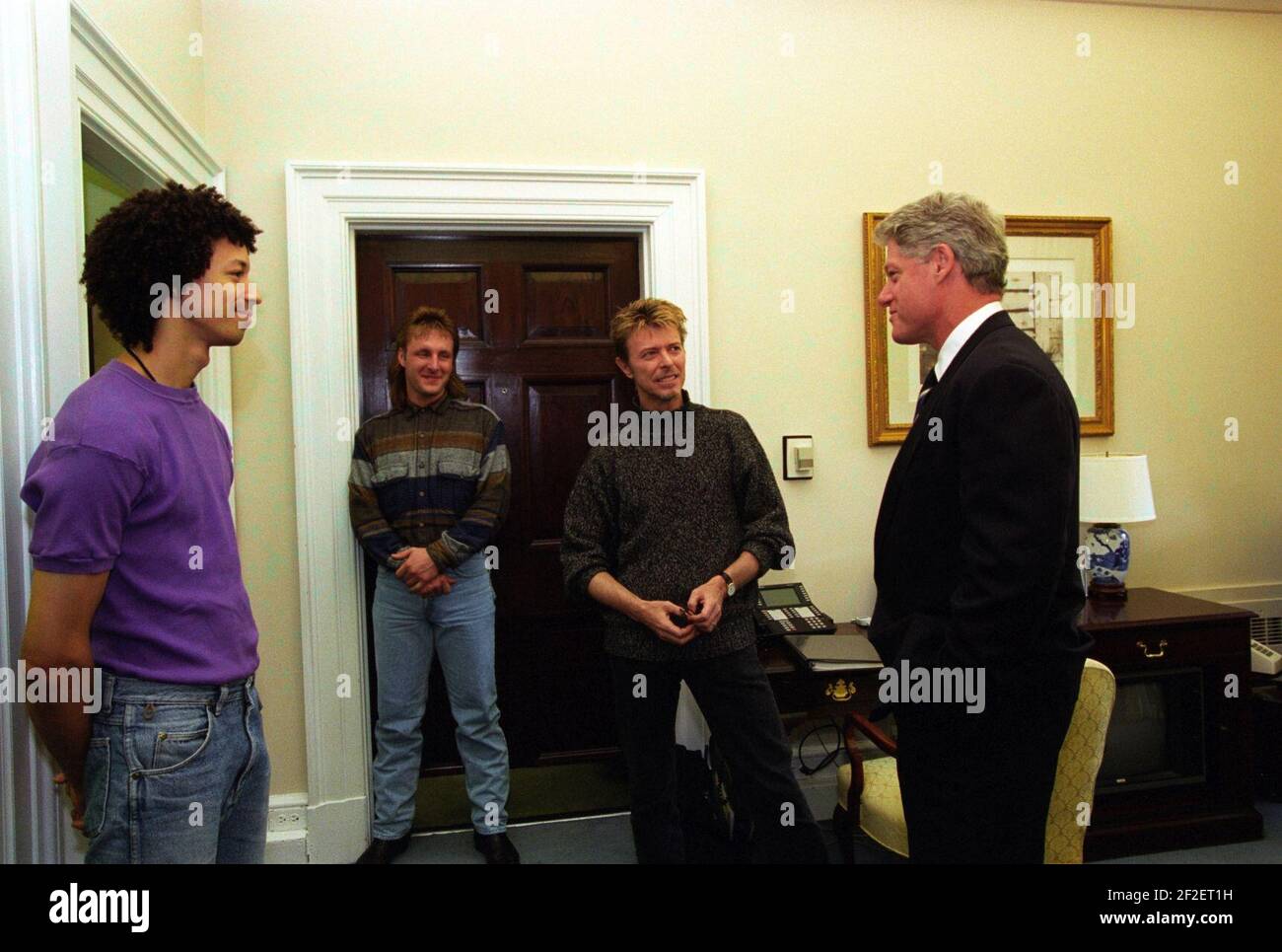 David bowie and bill clinton hi-res stock photography and images - Alamy