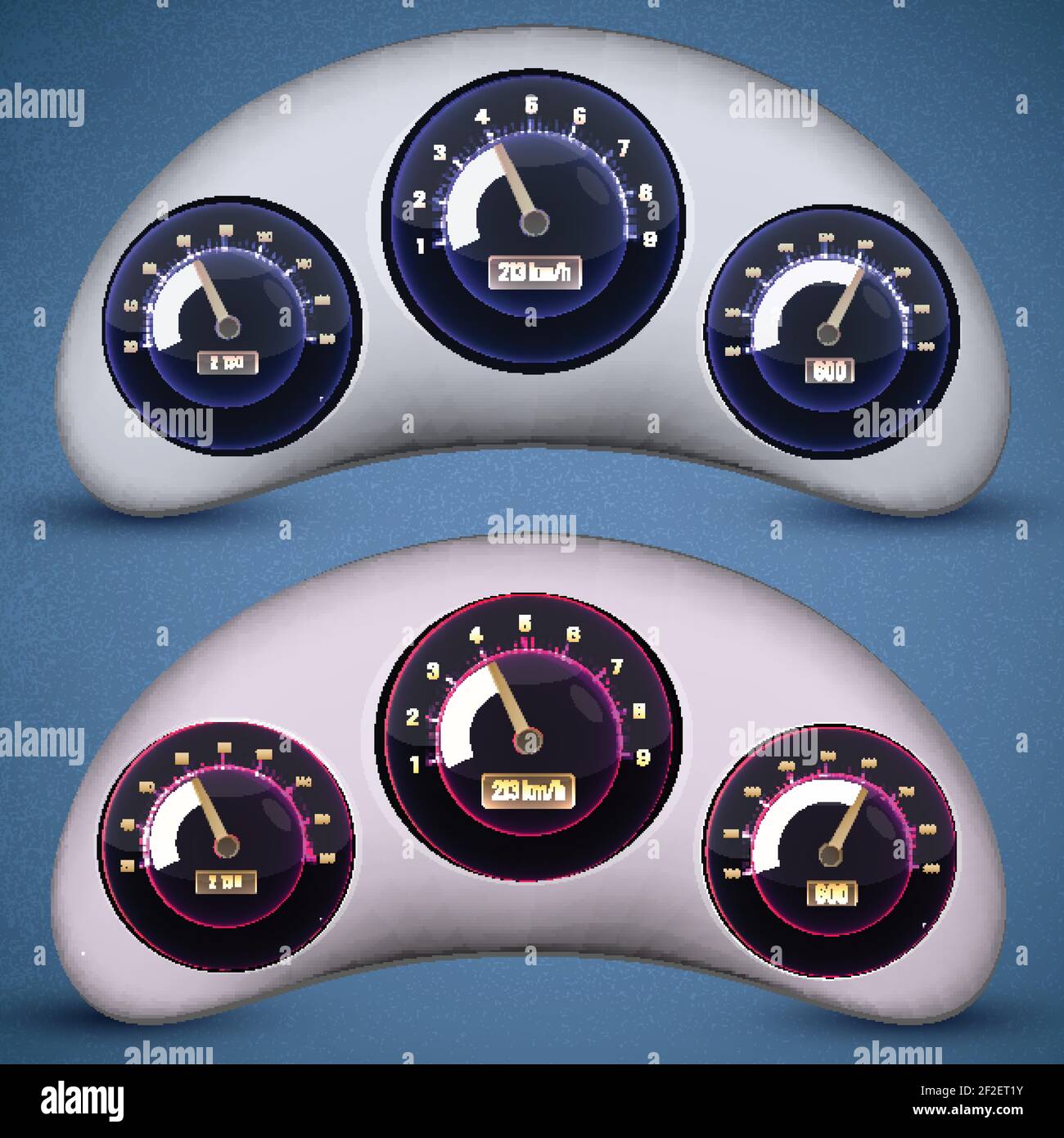 Two dials Stock Vector Images - Alamy