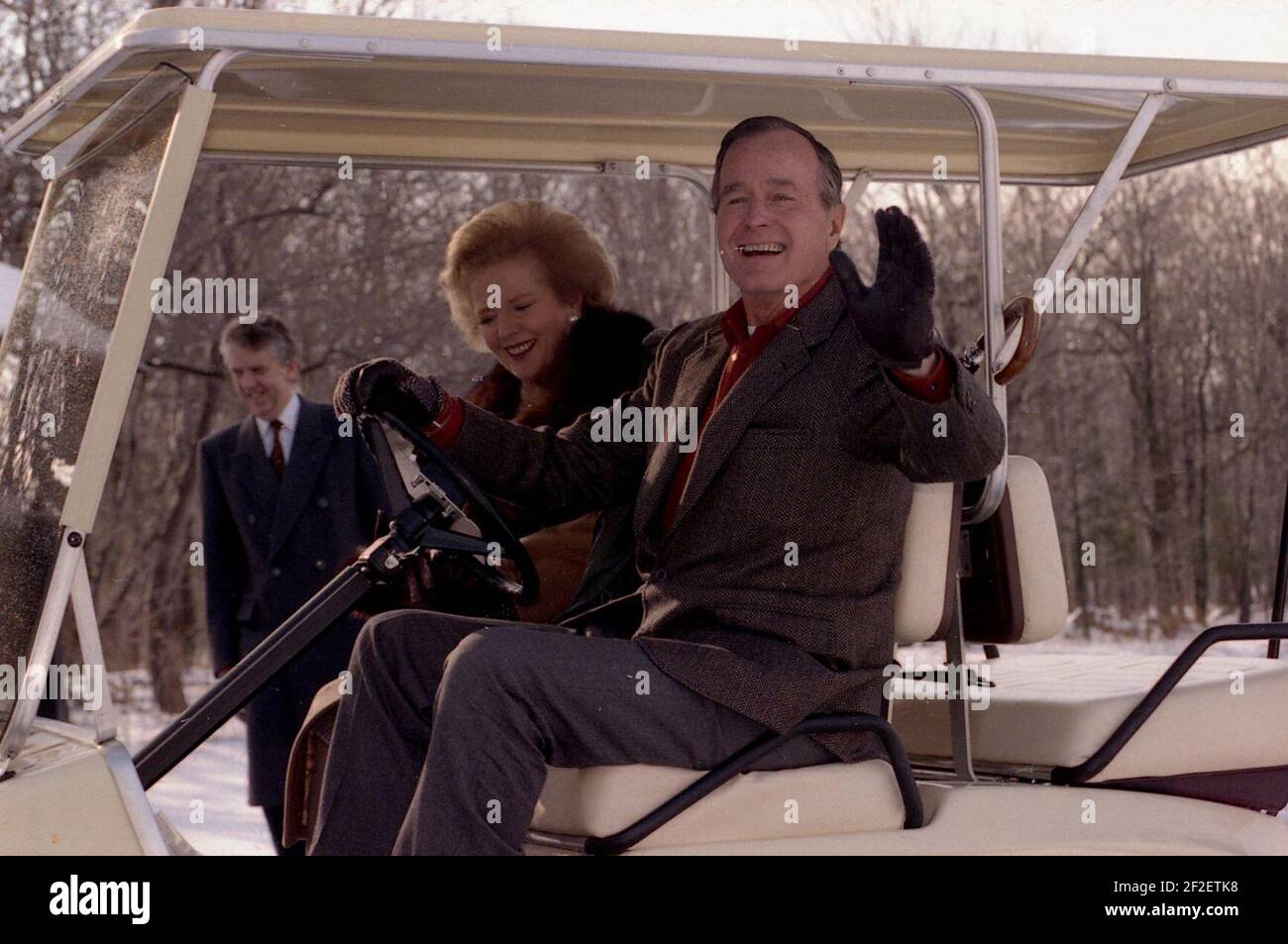 Margaret thatcher with george bush hi-res stock photography and images ...