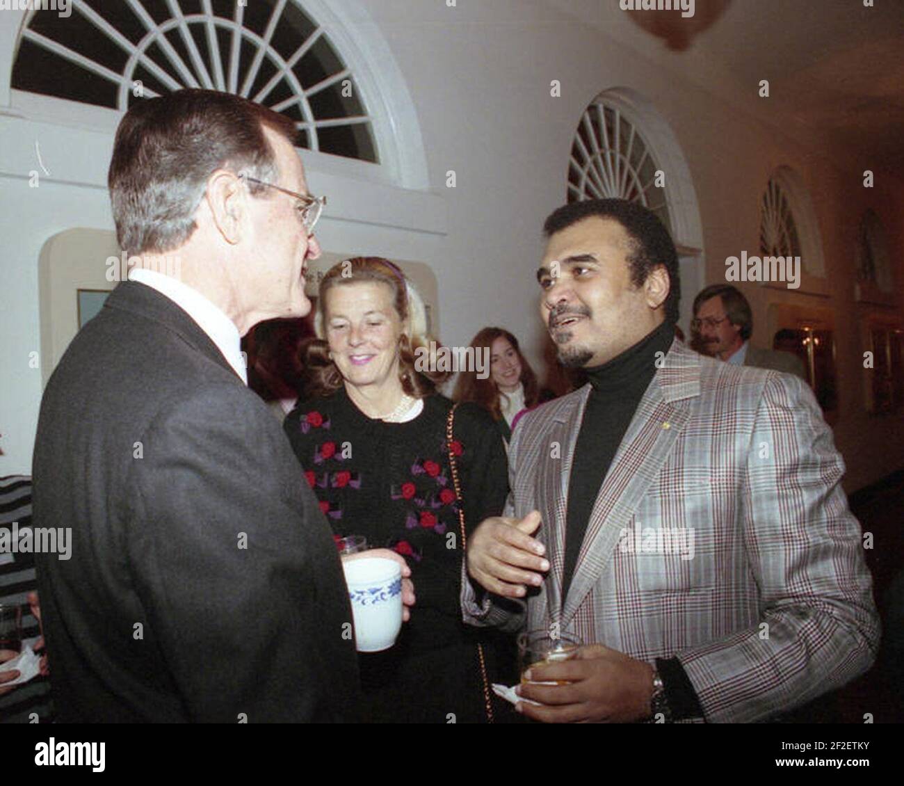 President George H. W. Bush and Prince Bandar Stock Photo - Alamy