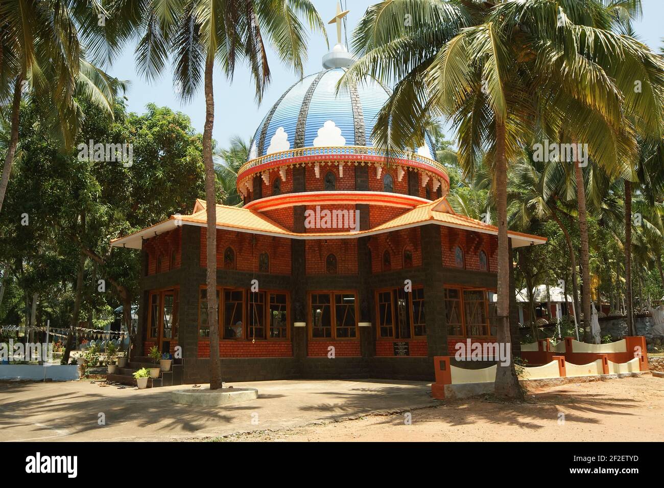 Catholic pilgrimage center. DIVINE MERCY CENTRE. Kochi, Kerala, South ...