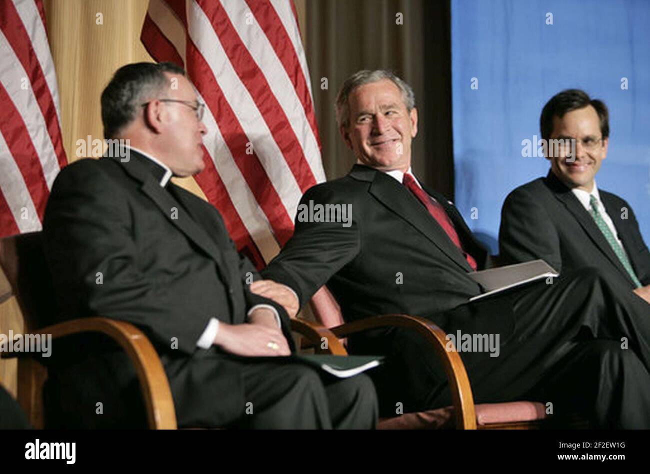 President George W Bush pictured with Joseph Cella Stock Photo - Alamy