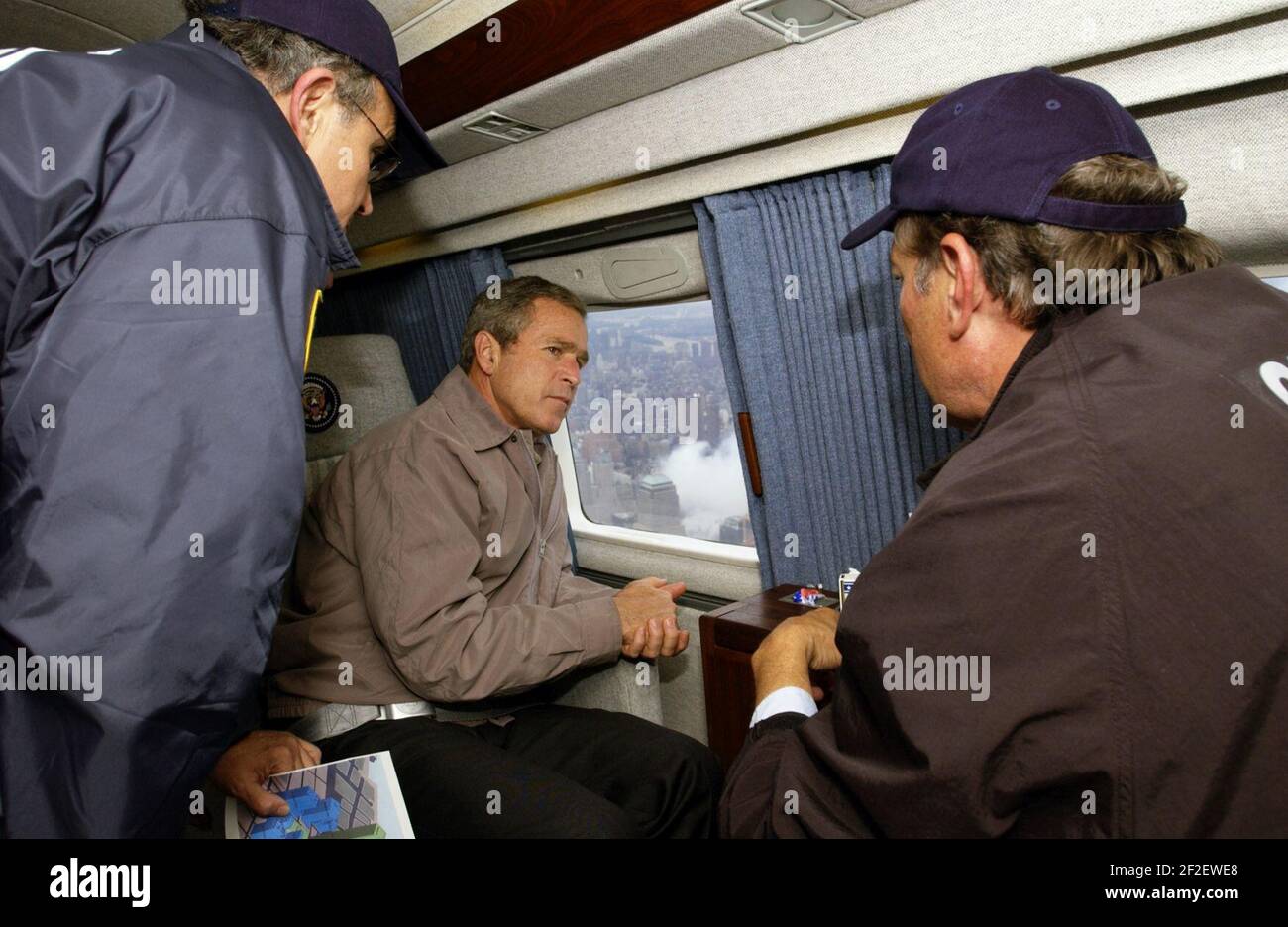 President George W. Bush at Ground Zero Stock Photo - Alamy