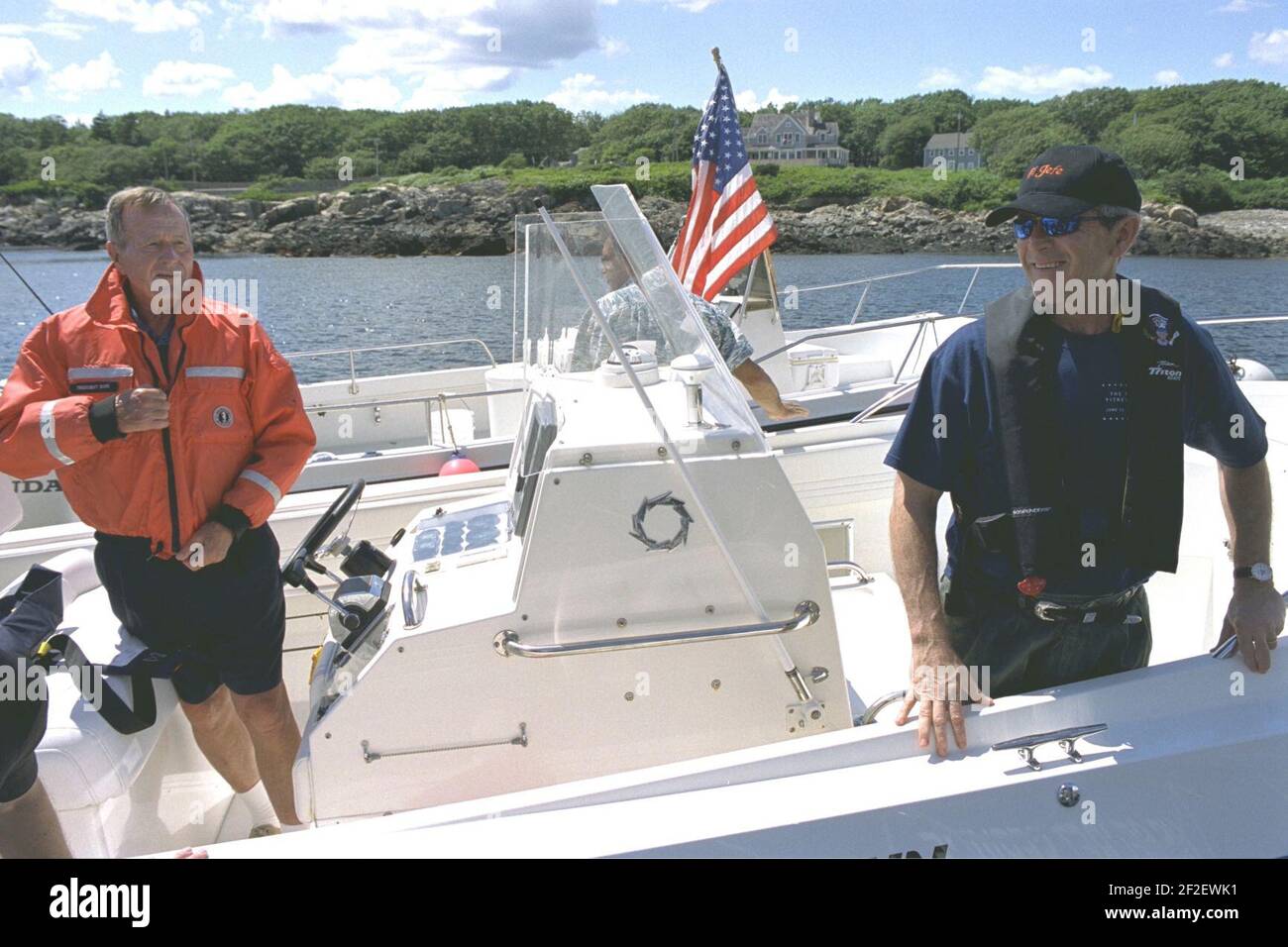 President George W. Bush Goes Fishing with his Father, President George ...