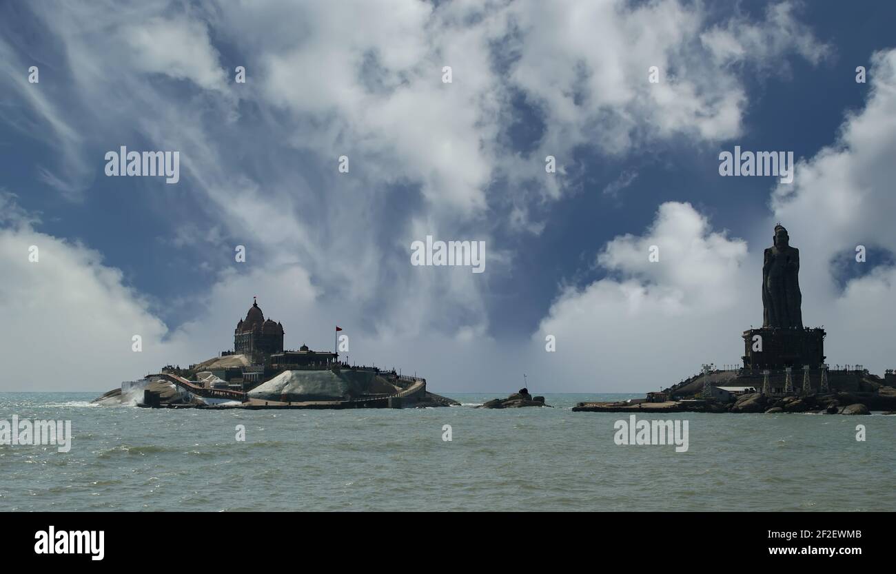 southernmost point of India. Comorin or Kanyakumari, Tamilnadu, India ...