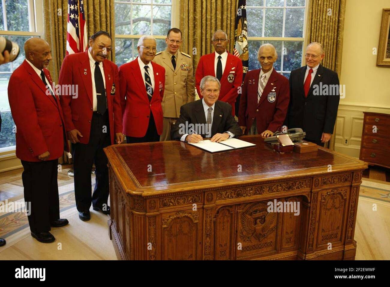 President George W. Bush Signs a Presidential Proclamation in Honor of ...