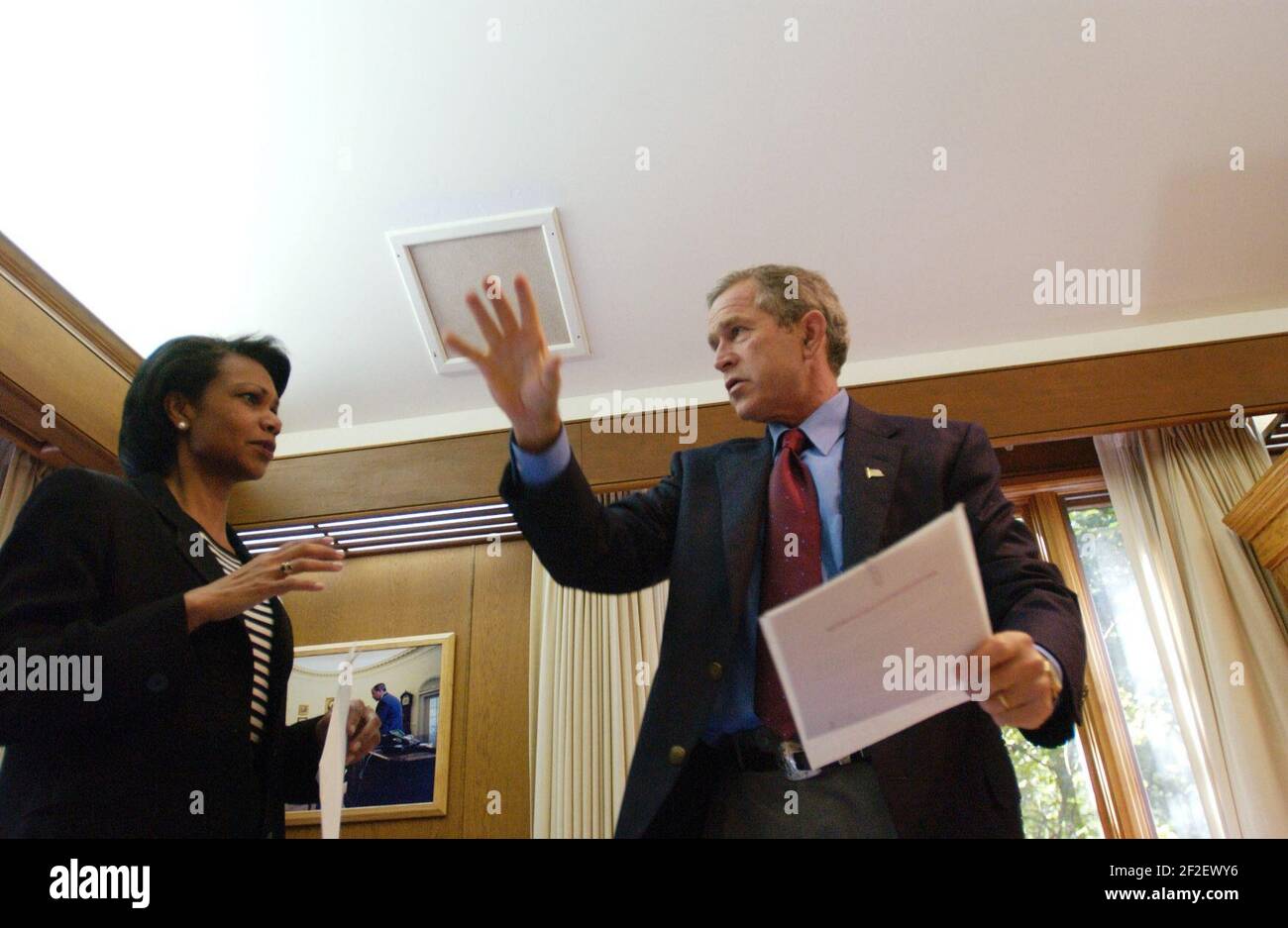 President george bush condoleezza rice hi-res stock photography and ...
