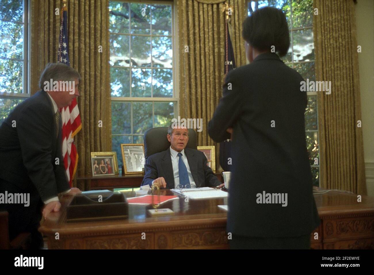 Condoleezza rice bush hi-res stock photography and images - Alamy