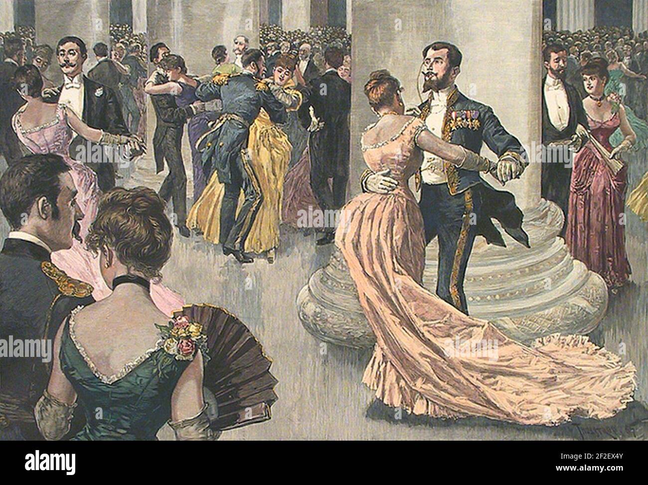 President Grover Cleveland's inaugural ball, Washington DC 1893 Stock ...