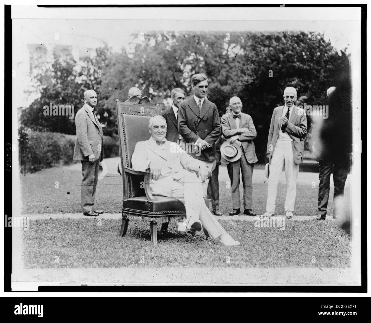 President Harding was today presented with a chair made from the first ...