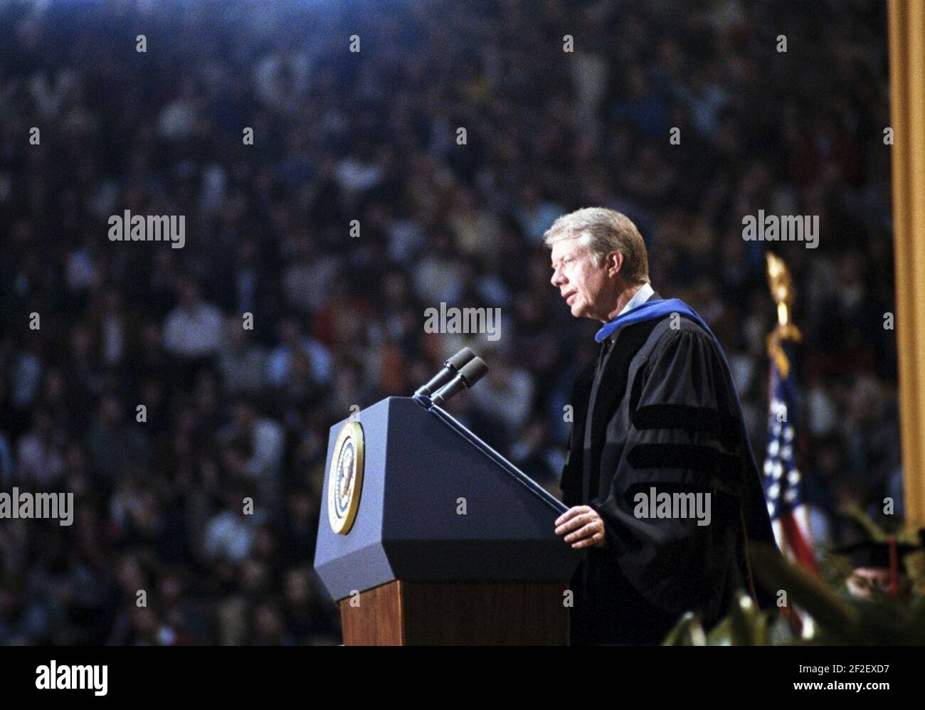 President Jimmy Carter delivers remarks at a special convocation at the ...