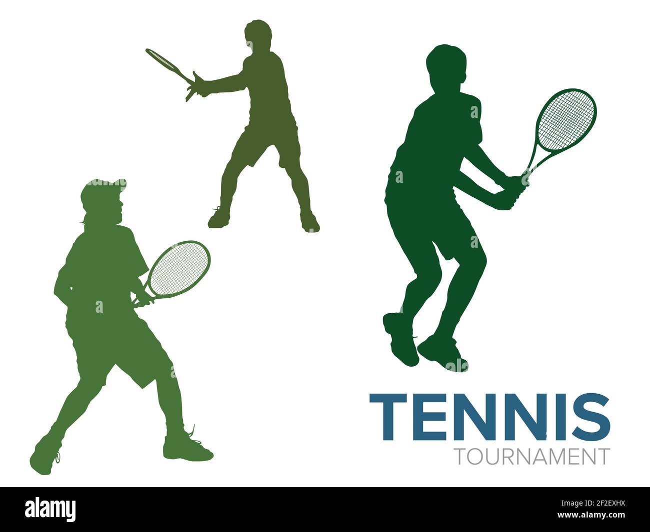 Tennis playing sports on illustration graphic vector Stock Vector Image ...